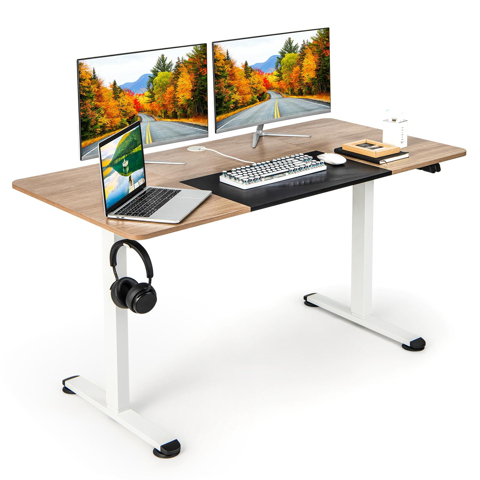 Giantex Electric Height Adjustable Standing Desk, Ergonomic Stand ...