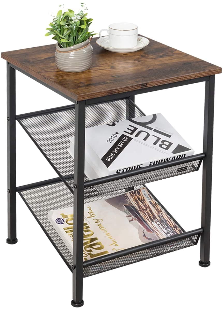 Giantex End Table,2 Tier/3 Tier Side Tables, Modern Versatile ...