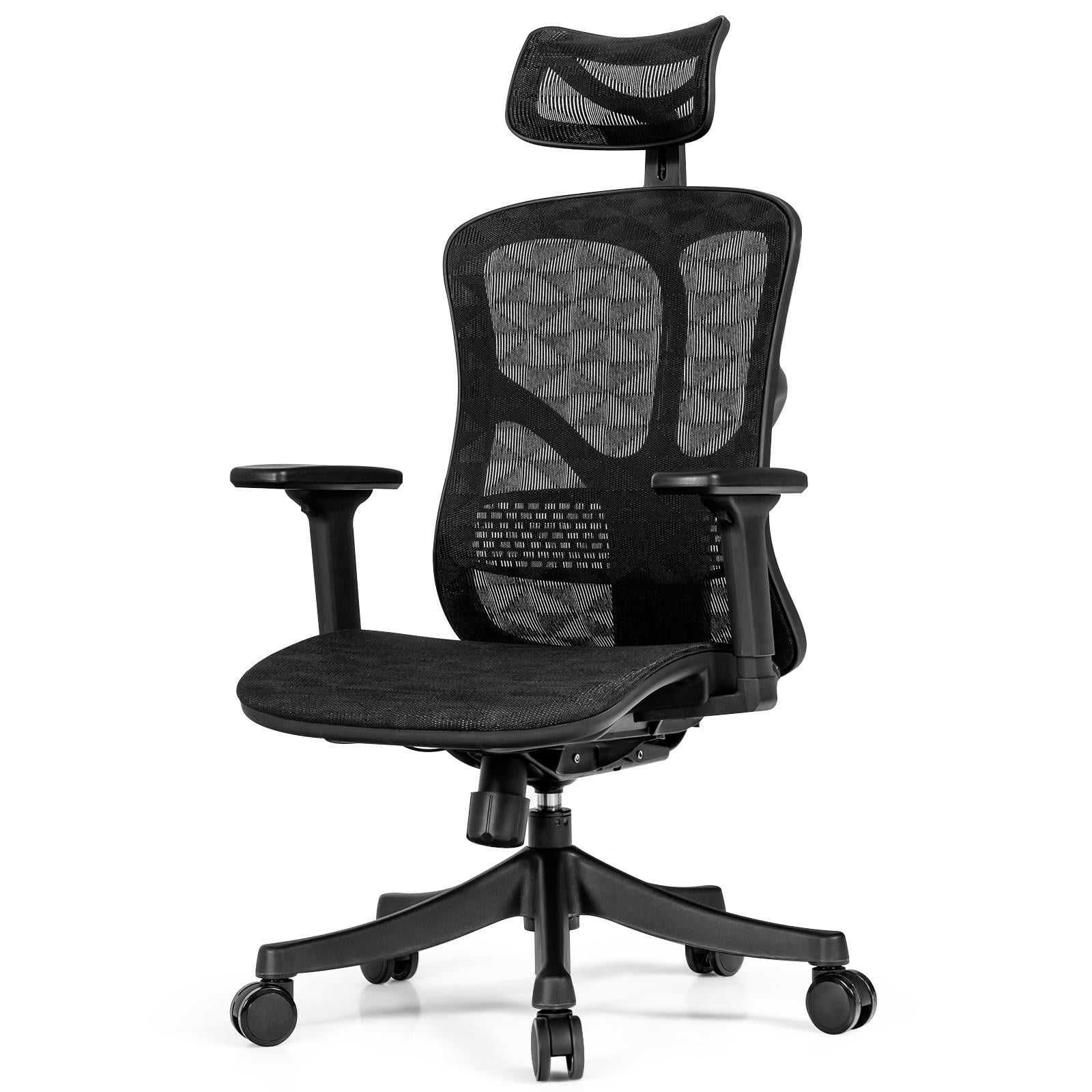 Giantex Ergonomic Office Chair, High Back Desk Chair w/Adjustable ...