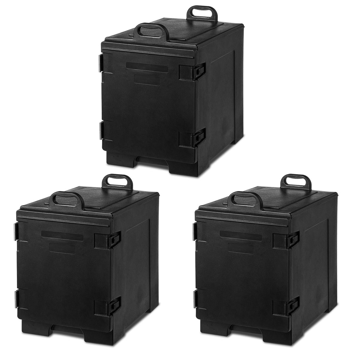 Giantex Food Pan Carrier, End-Loading Insulated for 5 Full-Size Pans ...