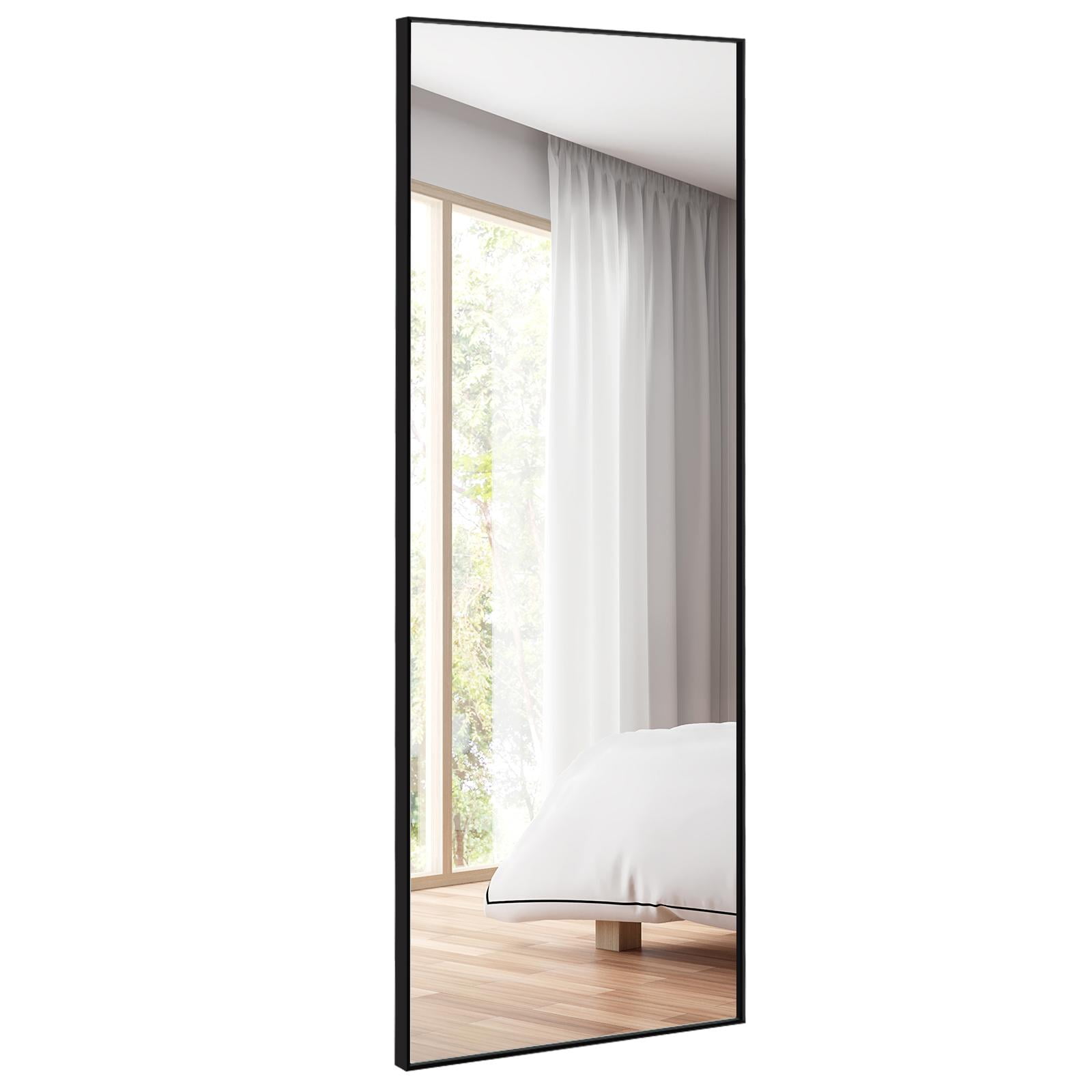 Giantex Full Length Mirror, 59inch Rectangle, Floor or Wall-Mounted ...