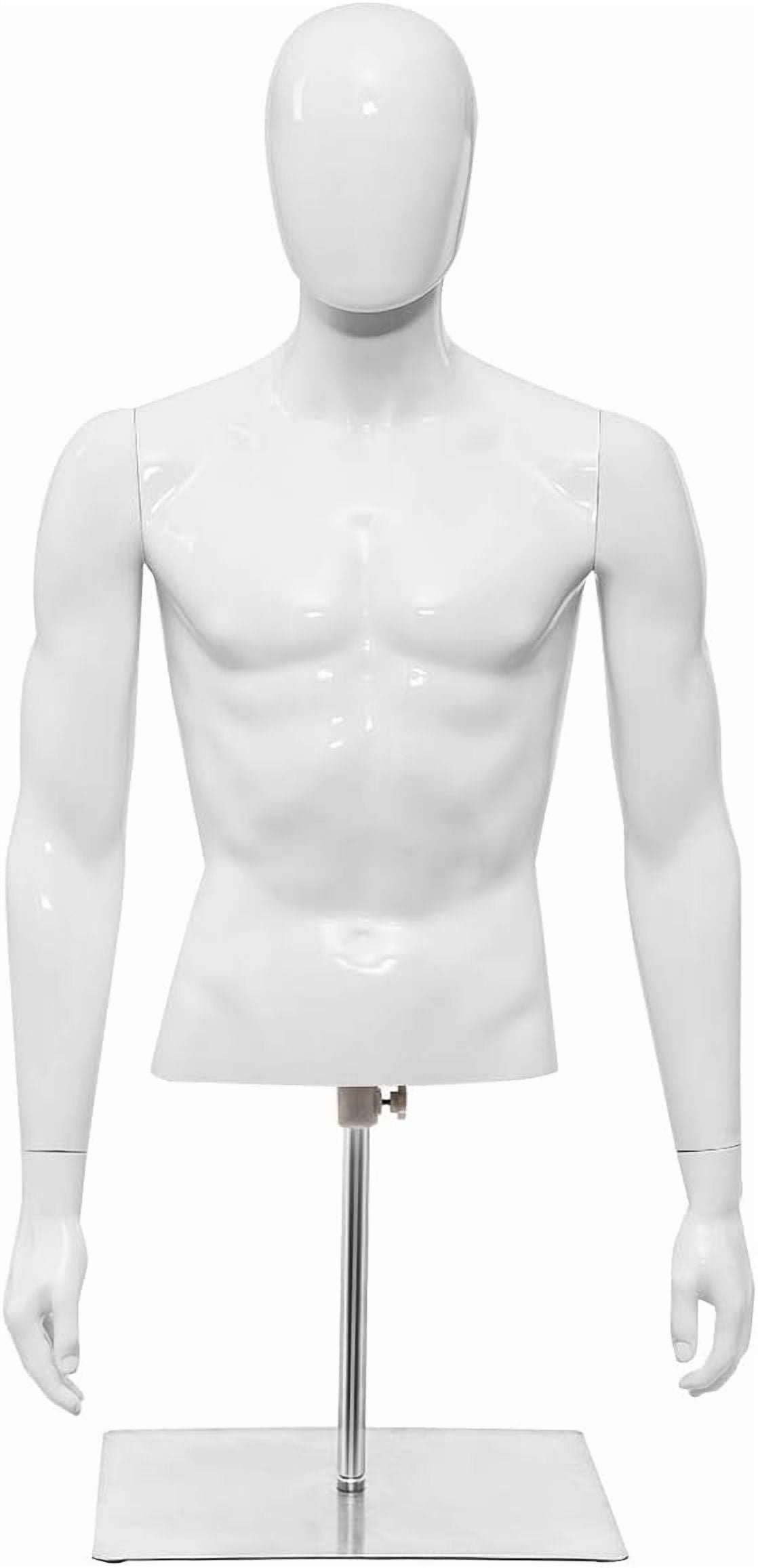 Giantex Male Mannequin Torso Adjustable Height Detachable Arms Dress ...