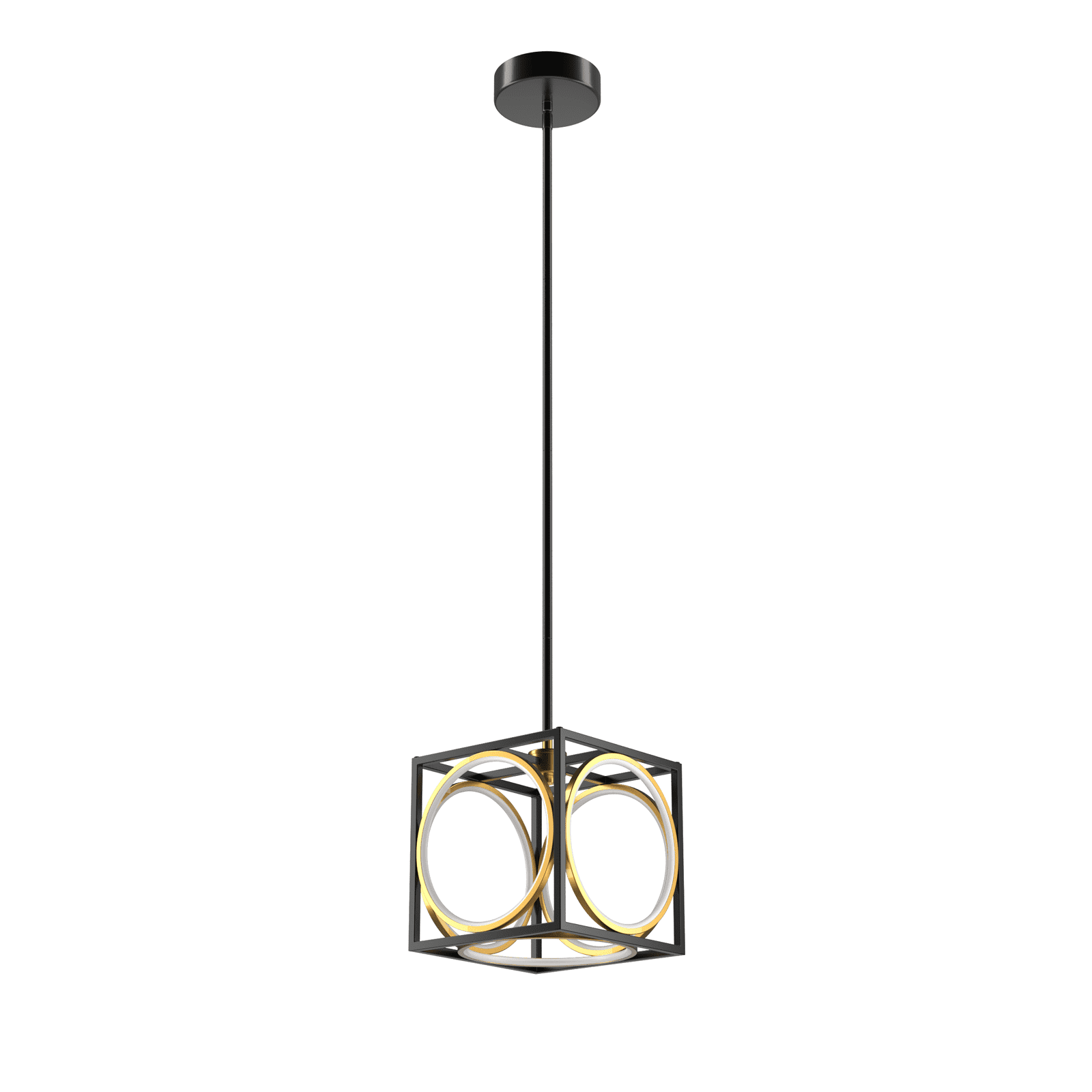 Giantex Modern Pendant Light Fixtures, Square Hanging Light w ...