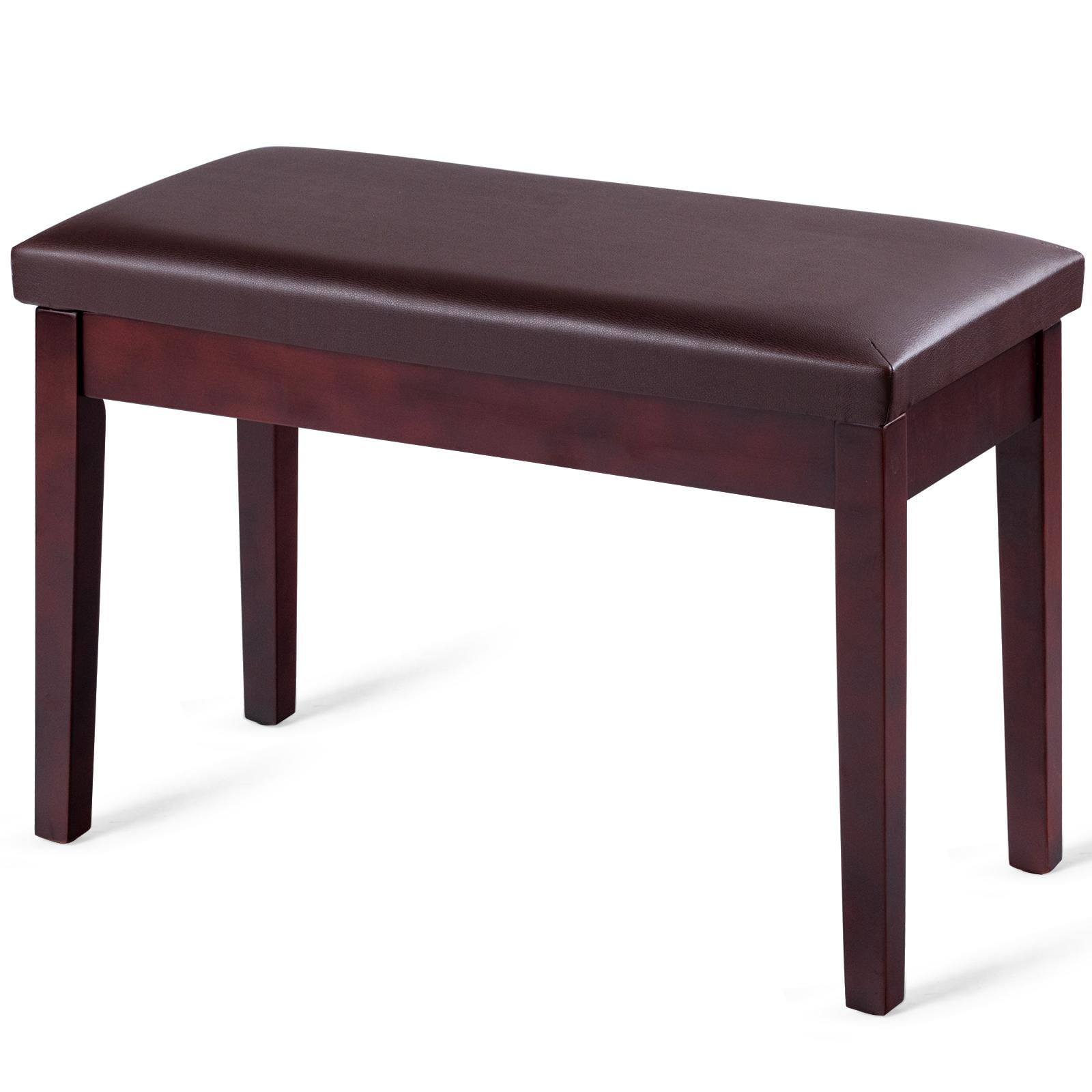 Giantex Piano Bench w/Seat Storage Cabinets, PU Leather Piano Bench ...