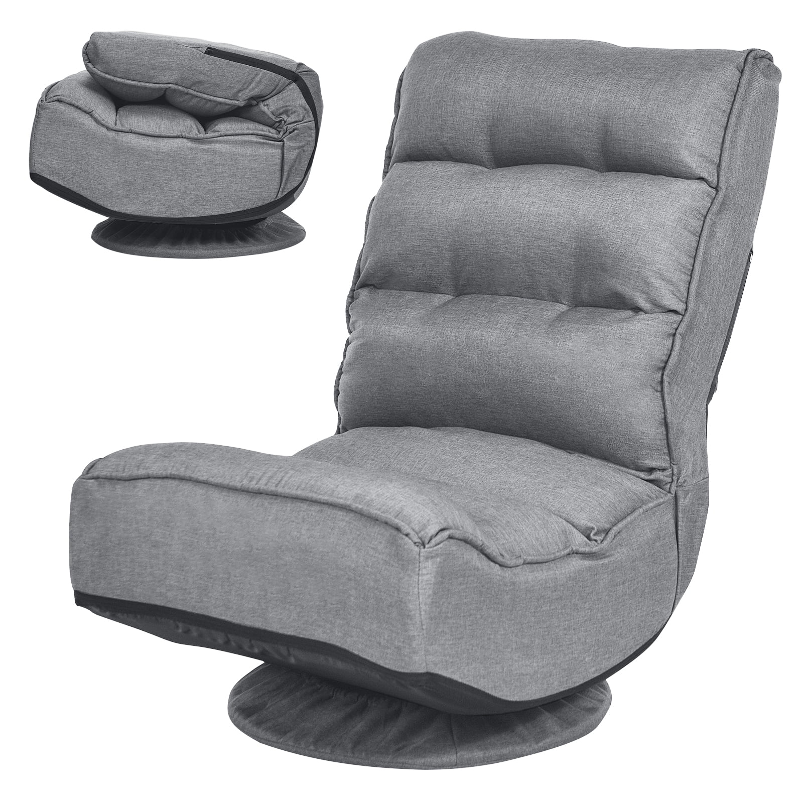 Giantex Rotatable Floor Chair, Foldable Floor Chair, Floor Seat Cushion ...