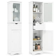 Ktaxon Bathroom Storage Cabinet Narrow Tall, Freestanding Cabinet ...