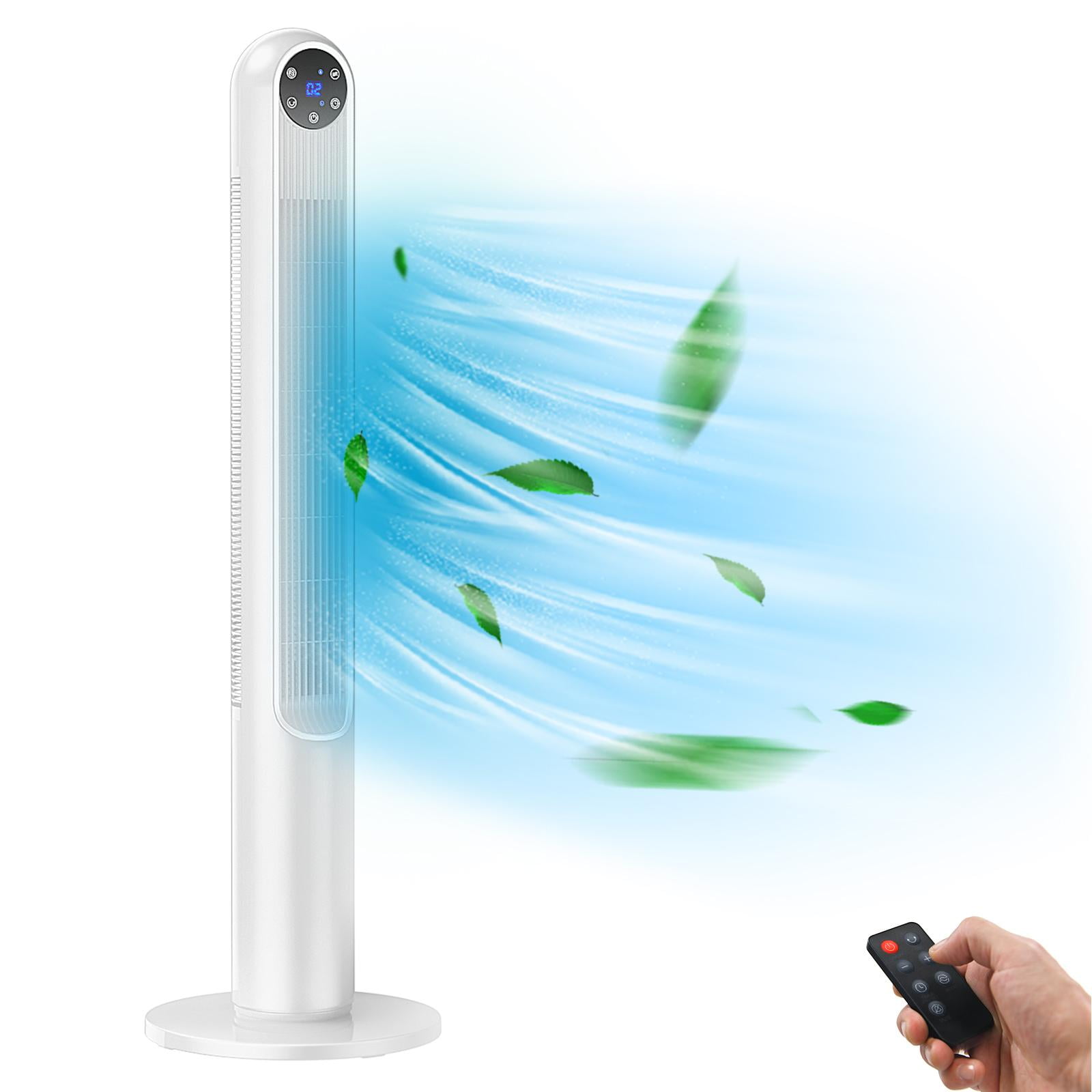 Giantex 3-Speed Portable Remote Controlled Oscillating Tower Fan ...