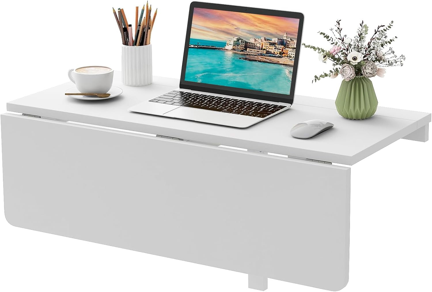 wall mounted table desk with drop down leaf Tangkula x Wall Mounted ...