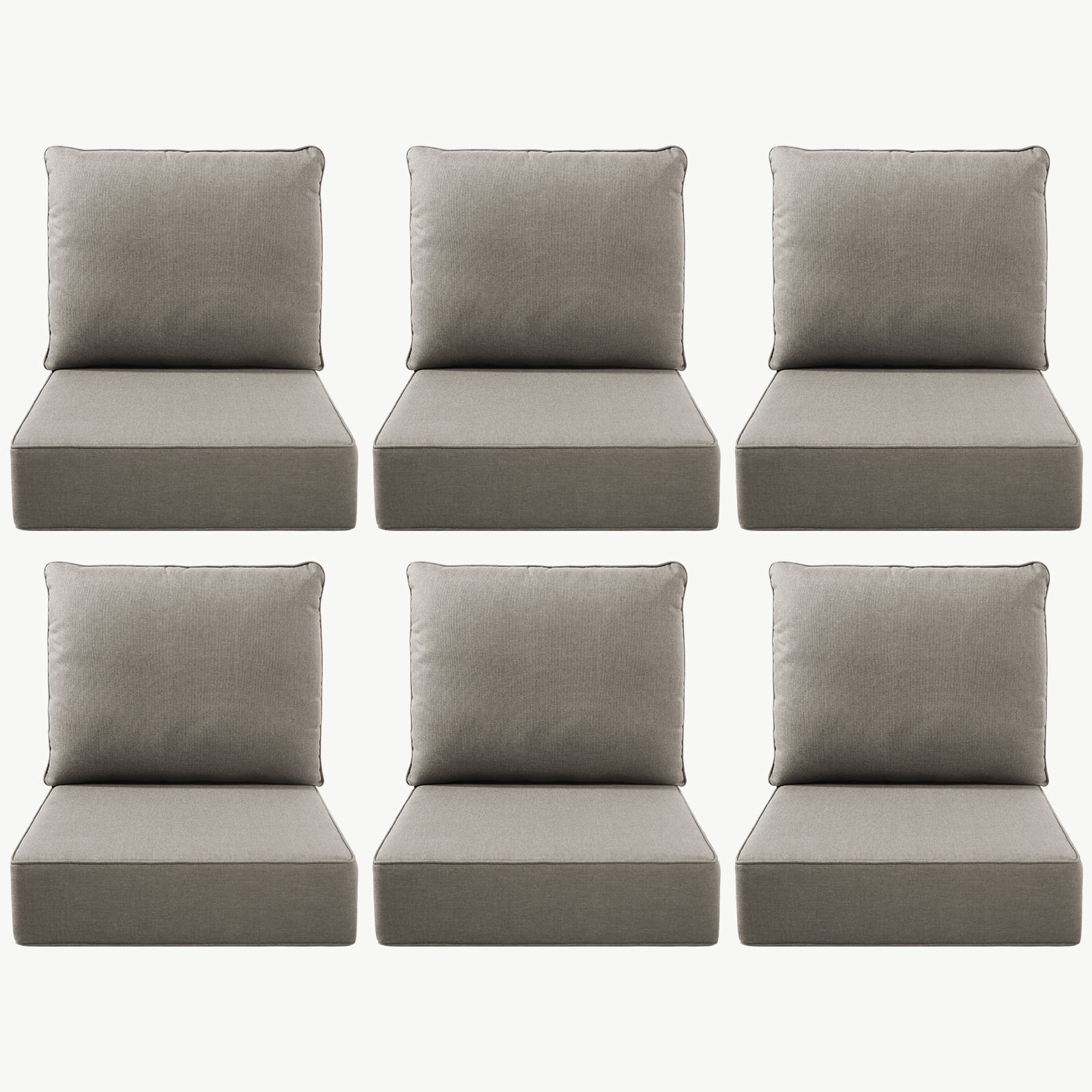 Giantfurnni Luxury Outdoor Deep Seat Cushion 22 X 24 X 6 inch ...