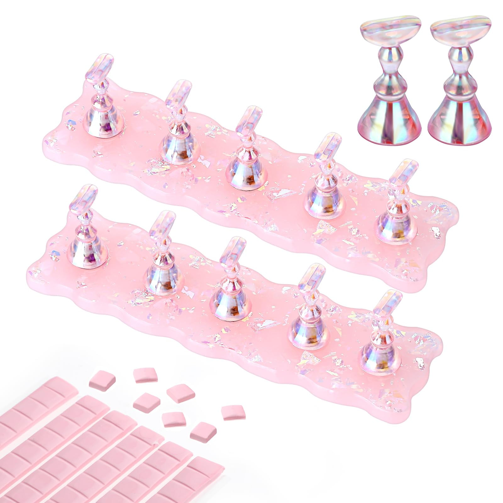 Giantree 2 Set Nail Stands, Nail Holder for Painting Nails, Acrylic ...