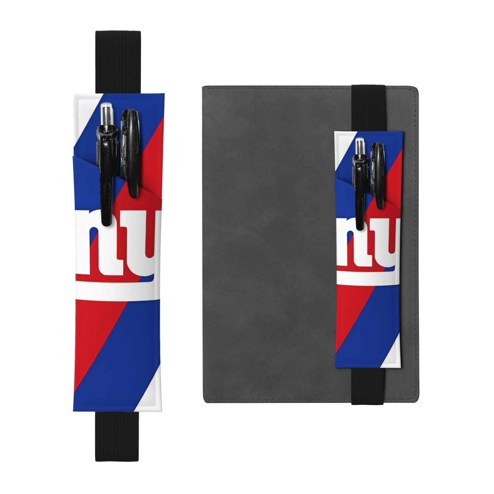 Giants 1Pcs Leather Elastic band Pen Holder Bookmark Prevent sliding ...