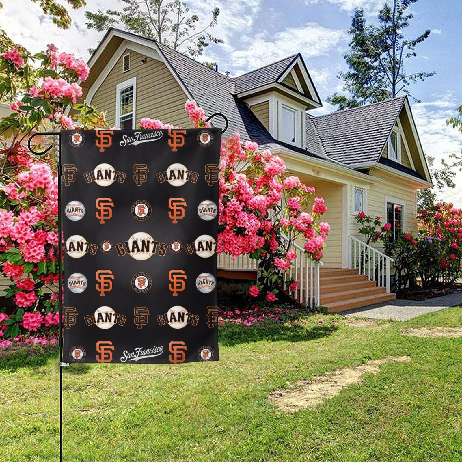 Giants Baseball Team Custom Garden Flags Personalized Yard Flags with ...
