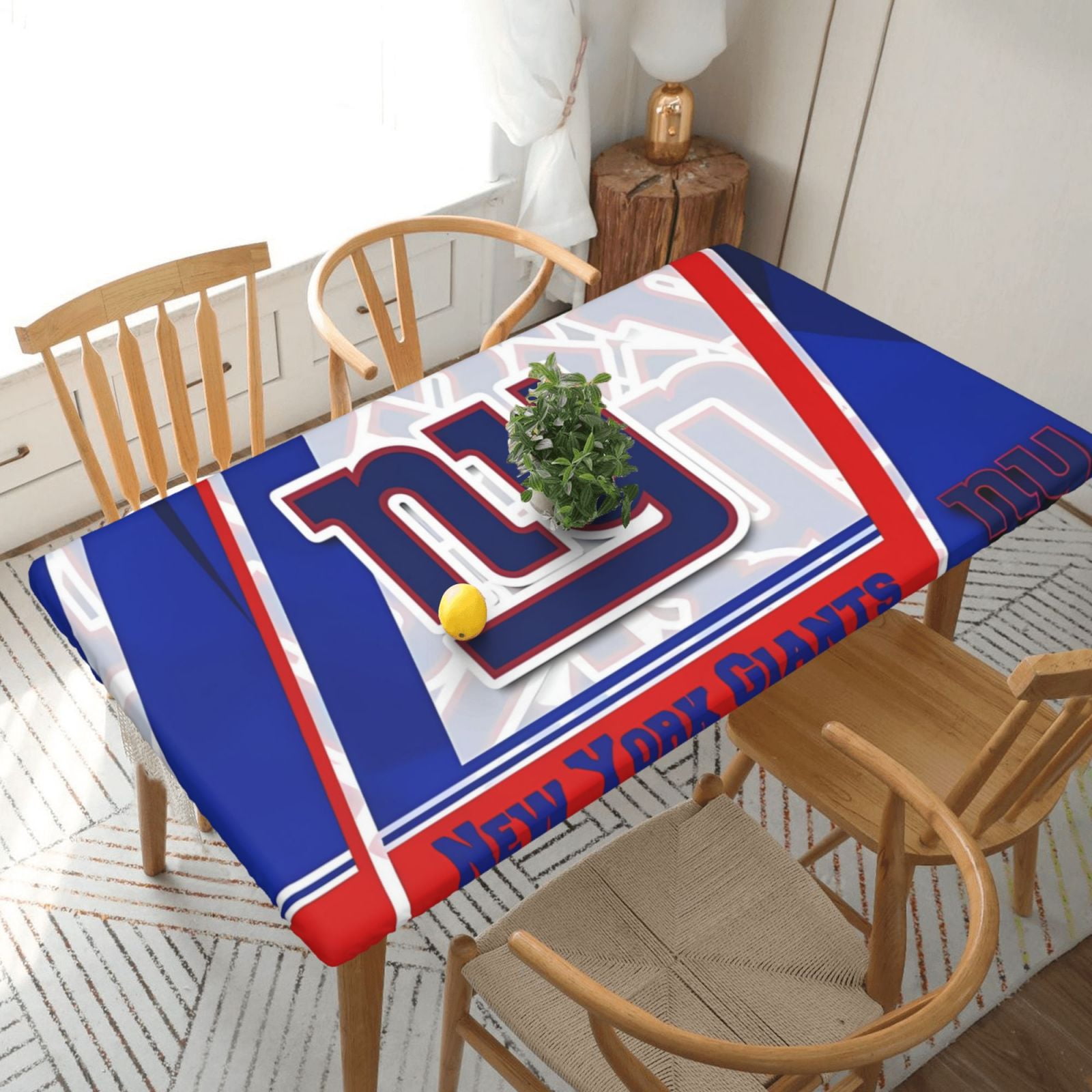 Giants Elastic Edged Table Cover 5FT Square Polyester Tablecloth ...
