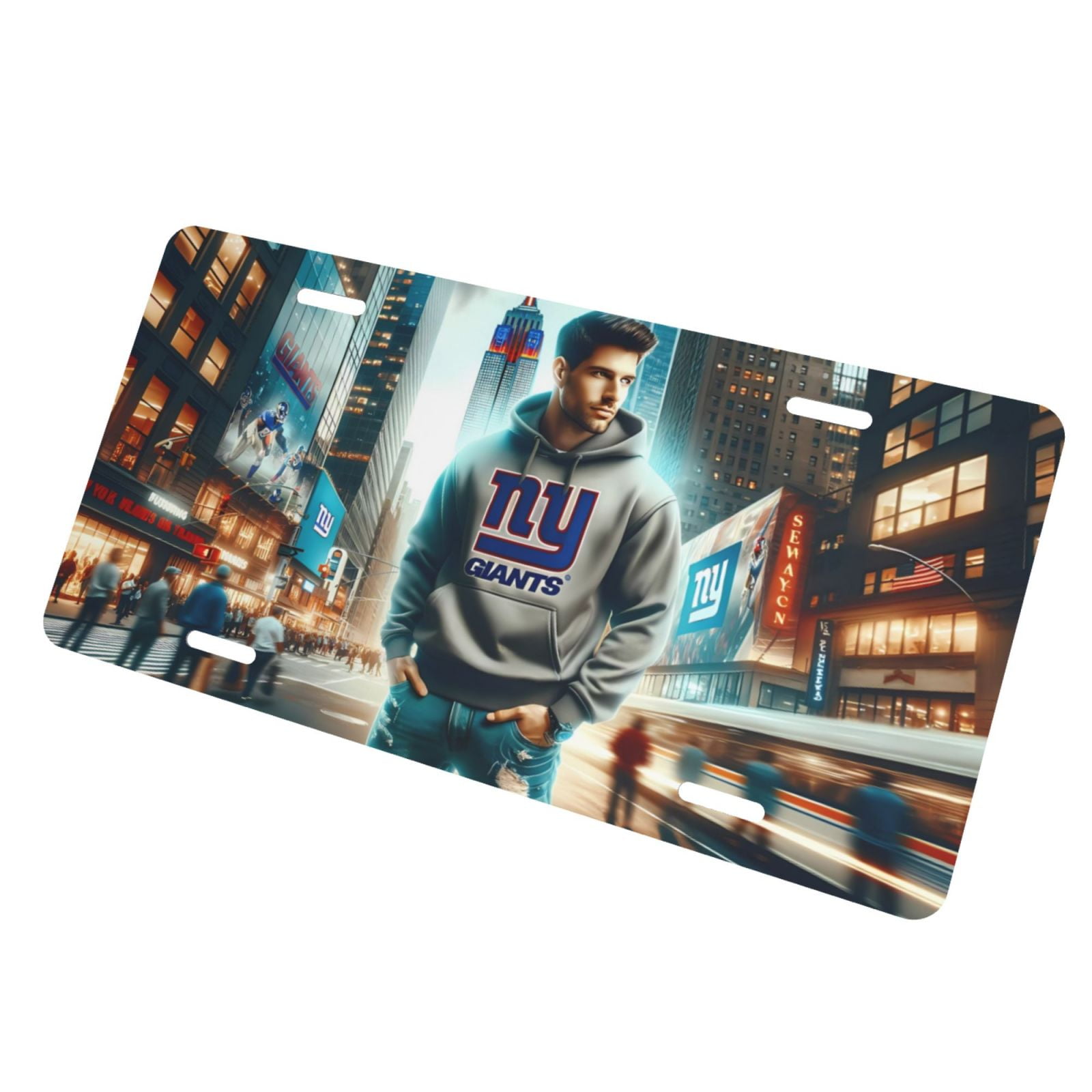 Giants Football Team Car Personalized License Plate 6 x 12 Inch ...