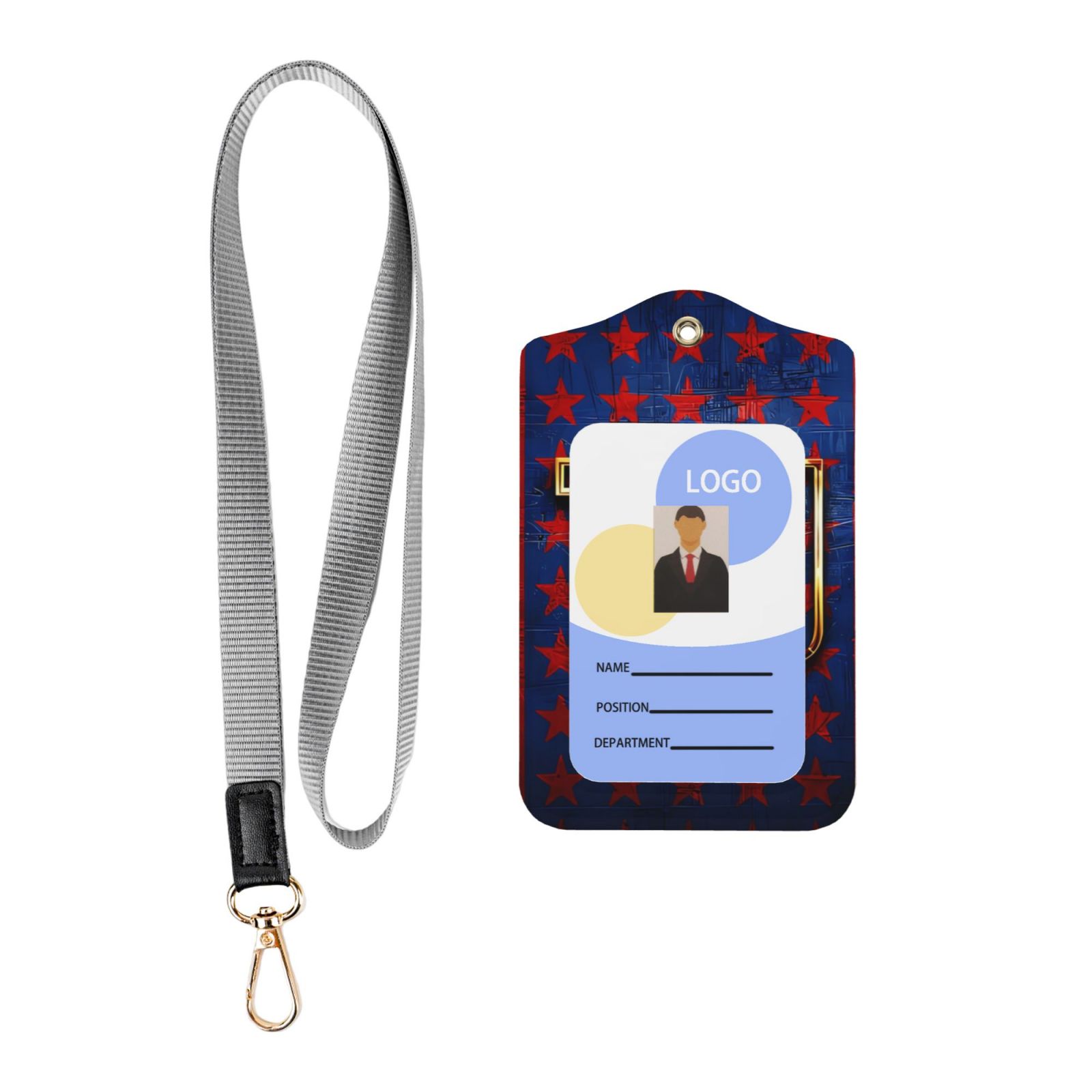 Giants Hard Plastic ID Card Holder with Clear Window for Office School ...