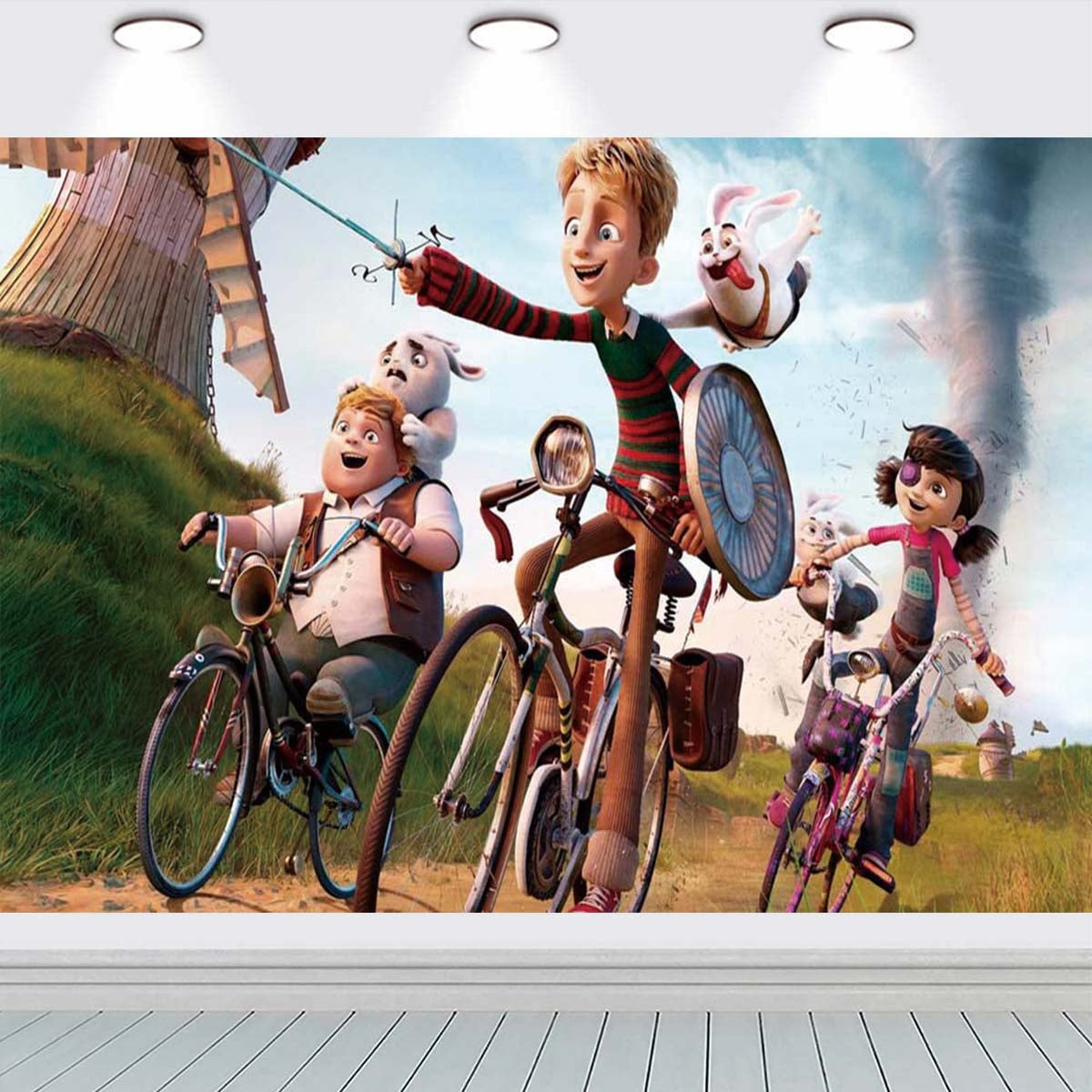 Giants of la Mancha school Poster Backdrop Banner Party Supplies Birthday Decorations Background ...