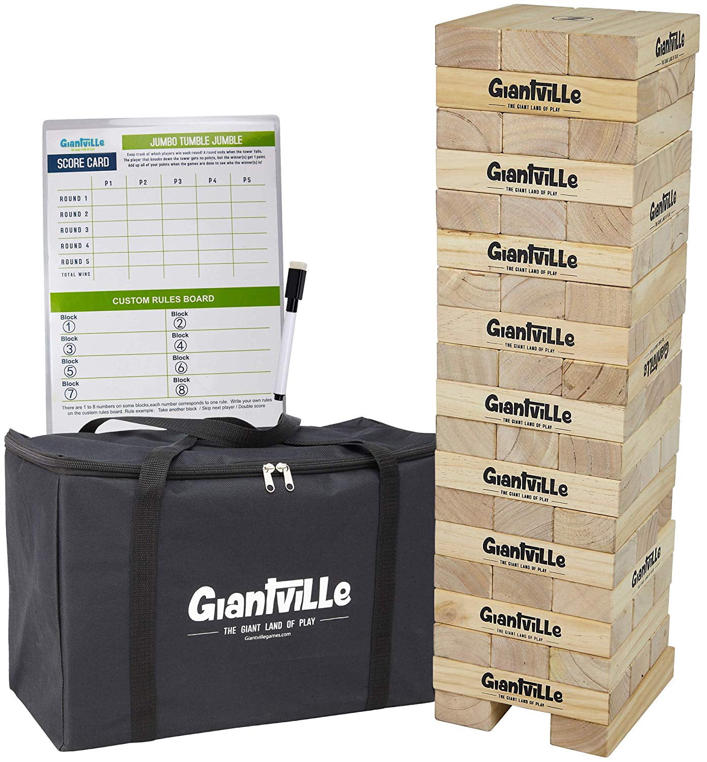 Giantville Giant Tumbling Timber - Jumbo Wooden Blocks Floor Stacking ...