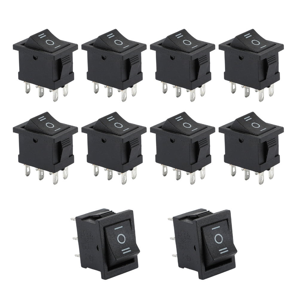 Giaone 1/4/10Pcs Marine Boats Rocker Switches 6 Pin Toggle Switches ...