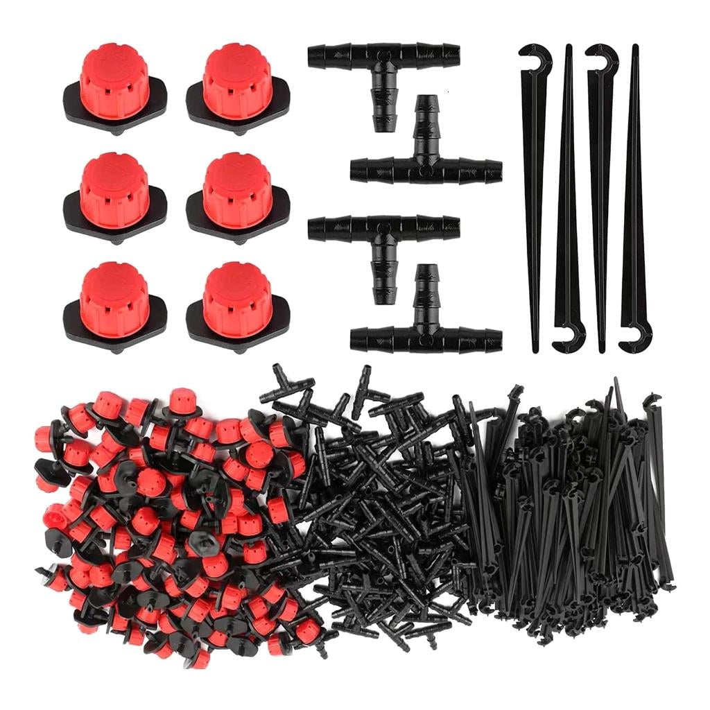 Giaone 100Pcs Adjustable Micro Drip Dripper 100Pcs T Connector 100Pcs ...