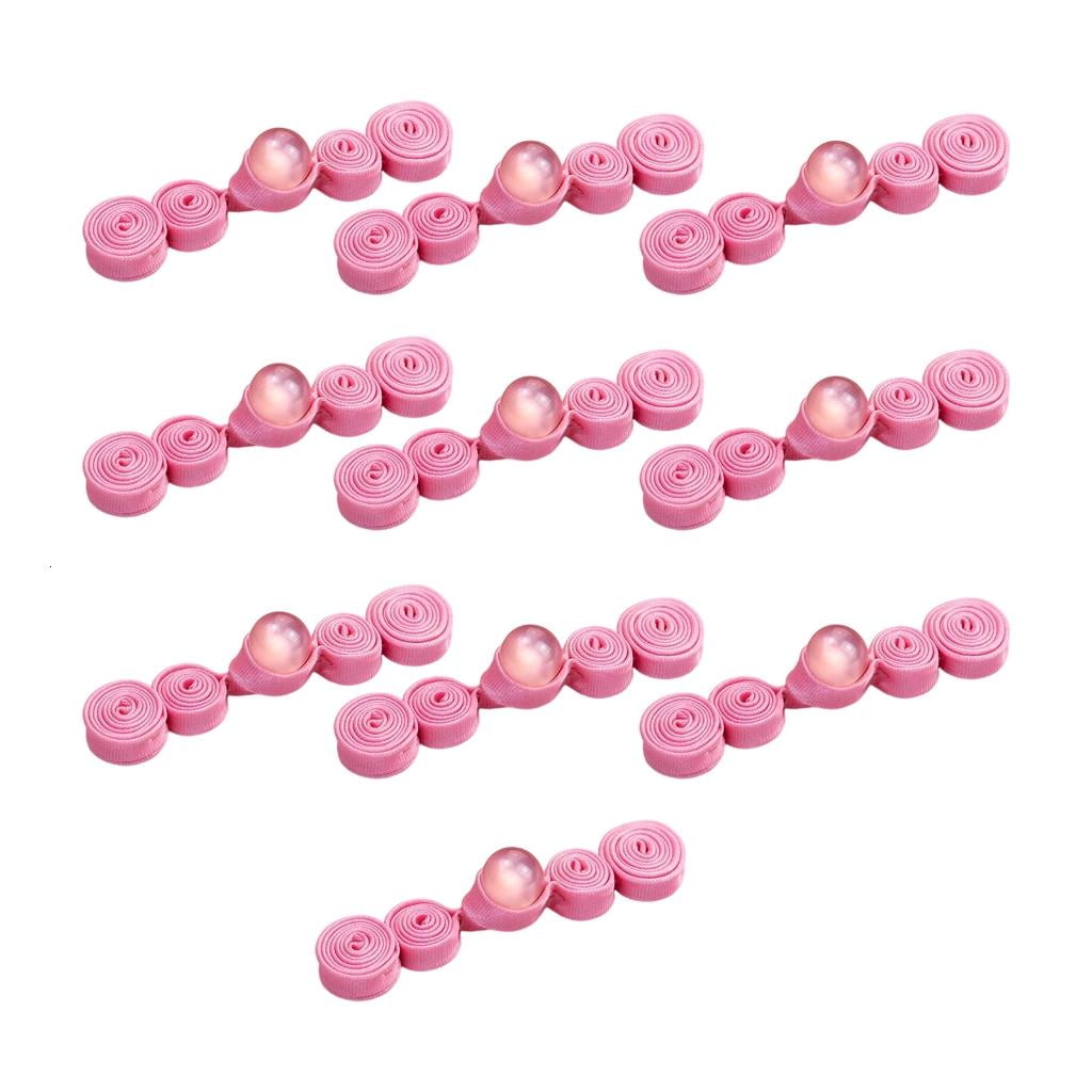 Giaone 10Pcs Satins Fabric Cheongsam Clasp Handcrafted Bead Costume ...