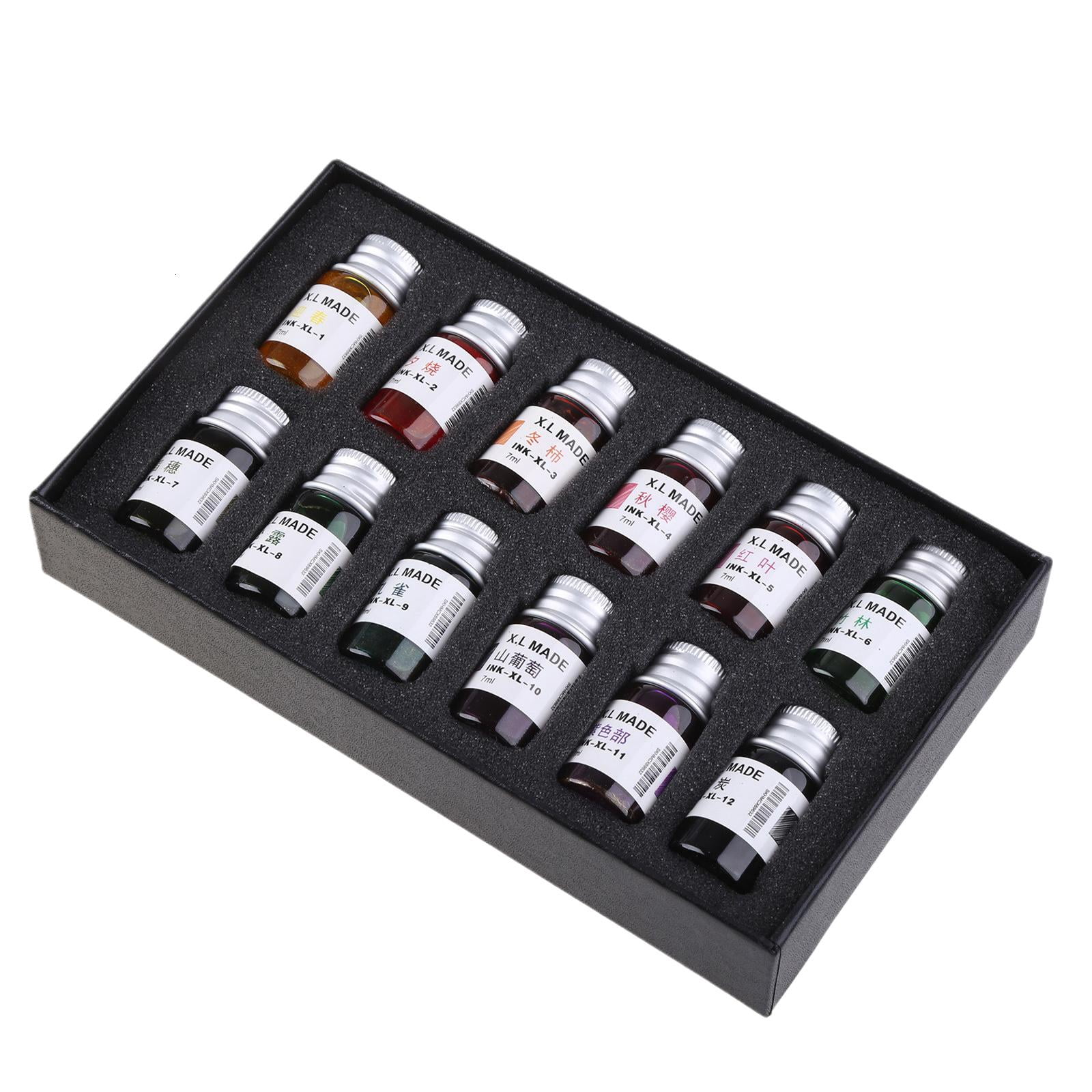 Giaone 12 Colors Calligraphy Pen Ink 12 Constellation Ink Gold Powder ...