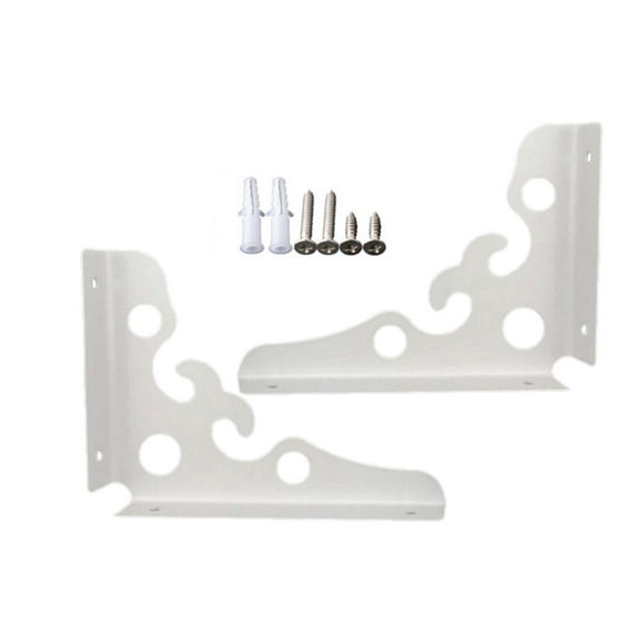 Giaone 1Pair Metal Floating Shelf Bracket Triangular Corner Bracket ...