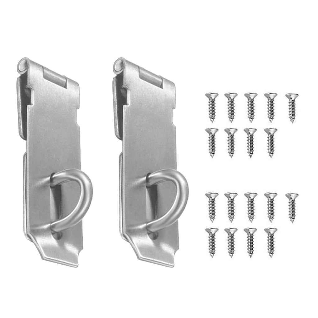 Giaone 2 set Heavy Duty Shed Lock Hasp Stainless Steel Shed Security ...