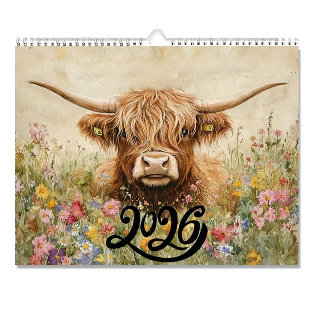 Giaone 2026 Art Cattle Calendar - Rural Cottage Style Wall Decor and ...