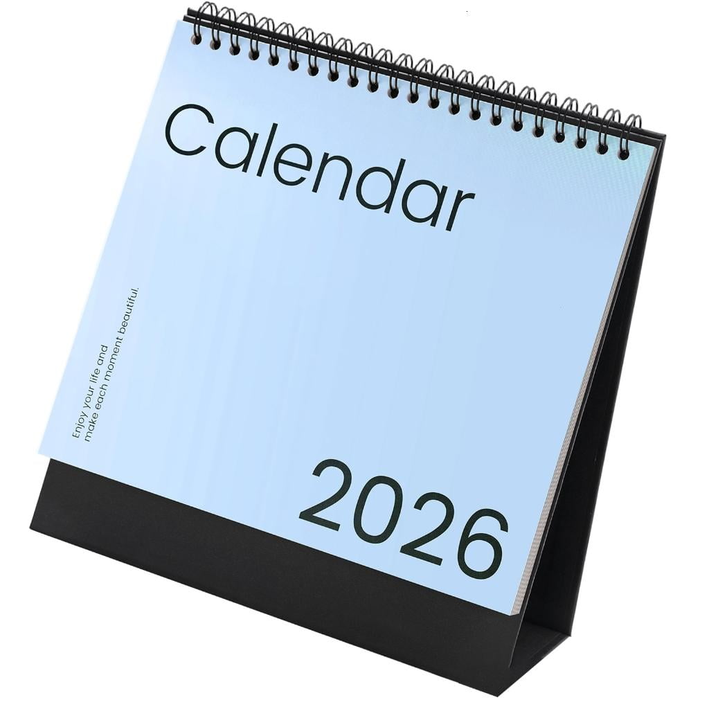 Giaone 2026 Desk Calendar from Jan to Dec Twin-Coil Binding Calendar ...