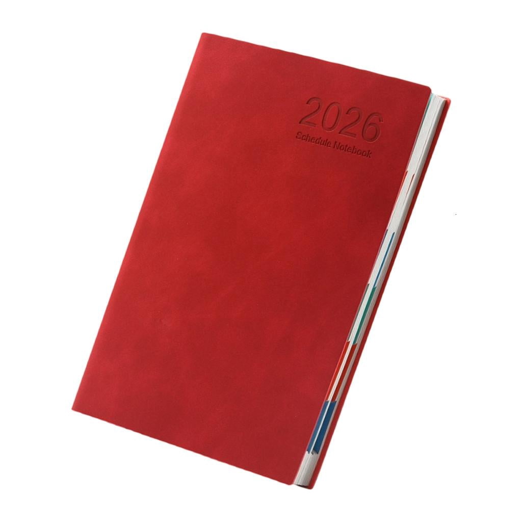 Giaone 2026 PU Cover Calendar Planner Schedule Planner Notebook Weekly ...