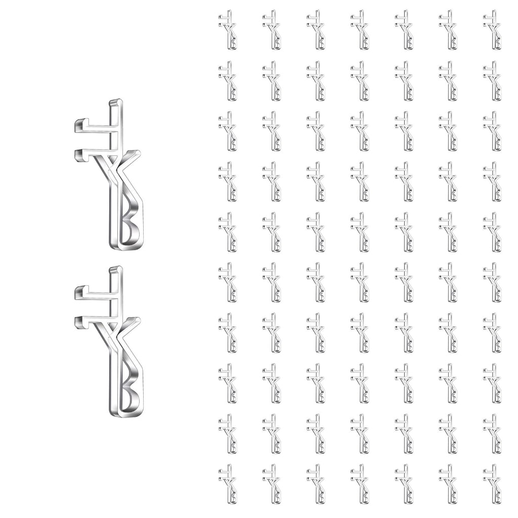 Giaone 24/72Pcs Clear Blind Valance Retainer Clips for Window Blind ...