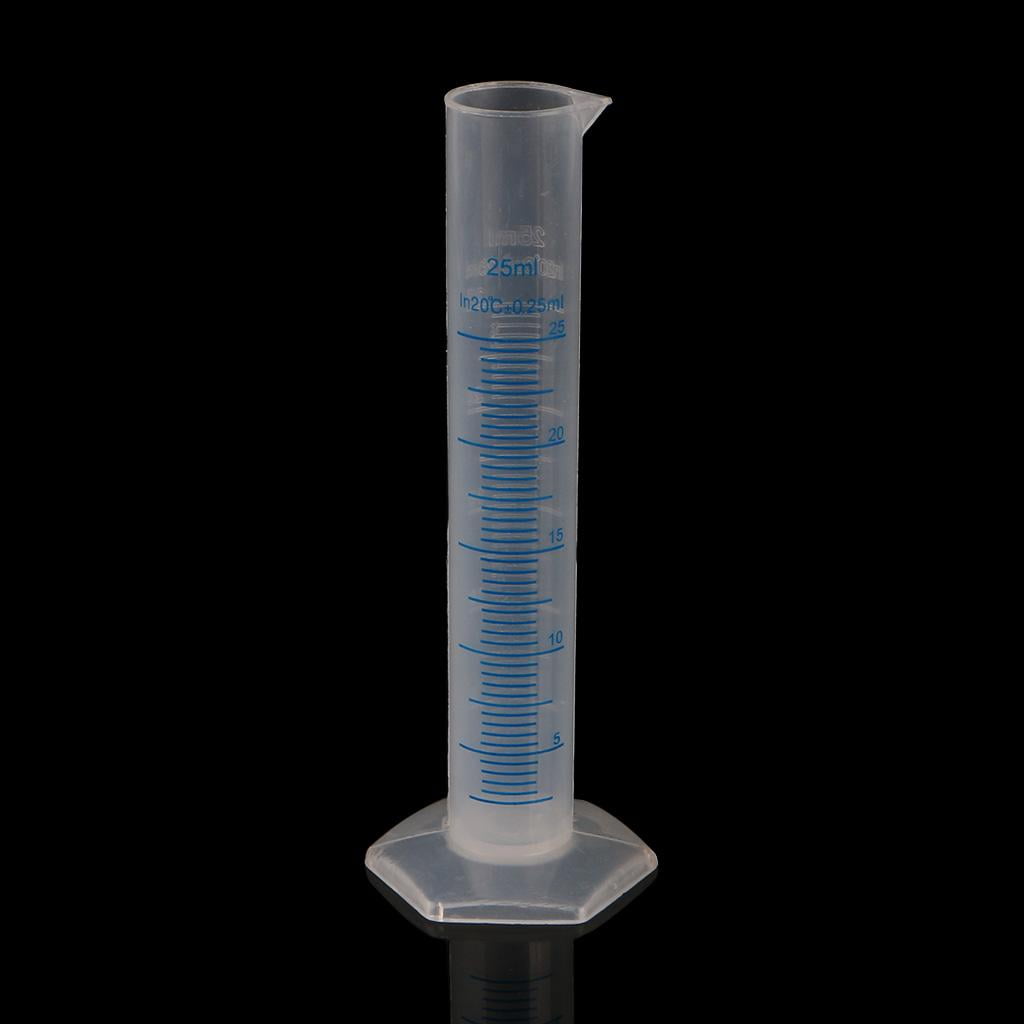 Giaone 25mL Measuring Cylinder Laboratory Test Graduated Liquid Trial ...