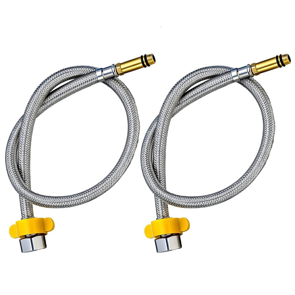 Giaone 2Pcs Faucet Hose Hot and Cold Water Inlet Pipe Sink Washbasin ...