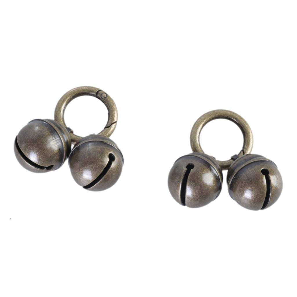 Giaone 2lots Personality Fashion Dog Collar Bells Farm Loud Bronze ...