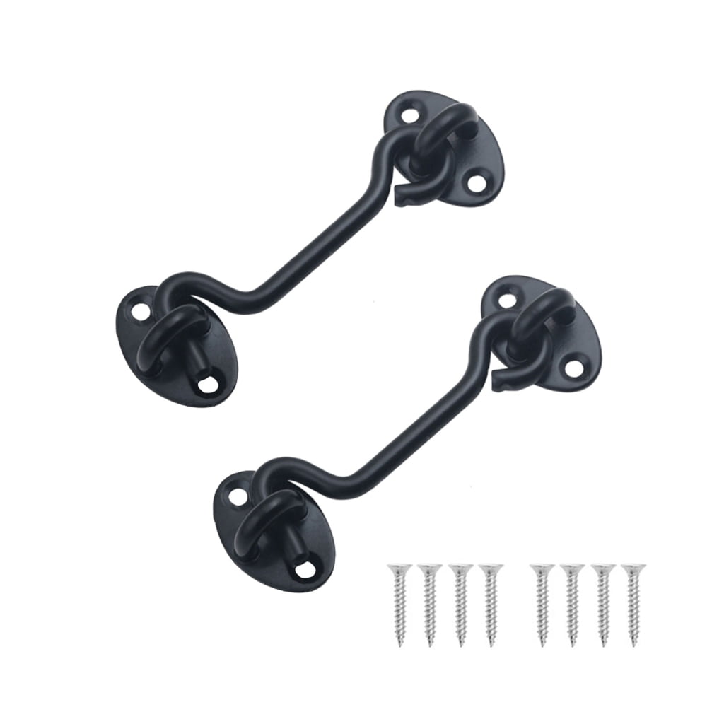 Giaone 2pcs/set Hook & Eye Latches Stainless Steel Cabin Hook Gate Hook ...