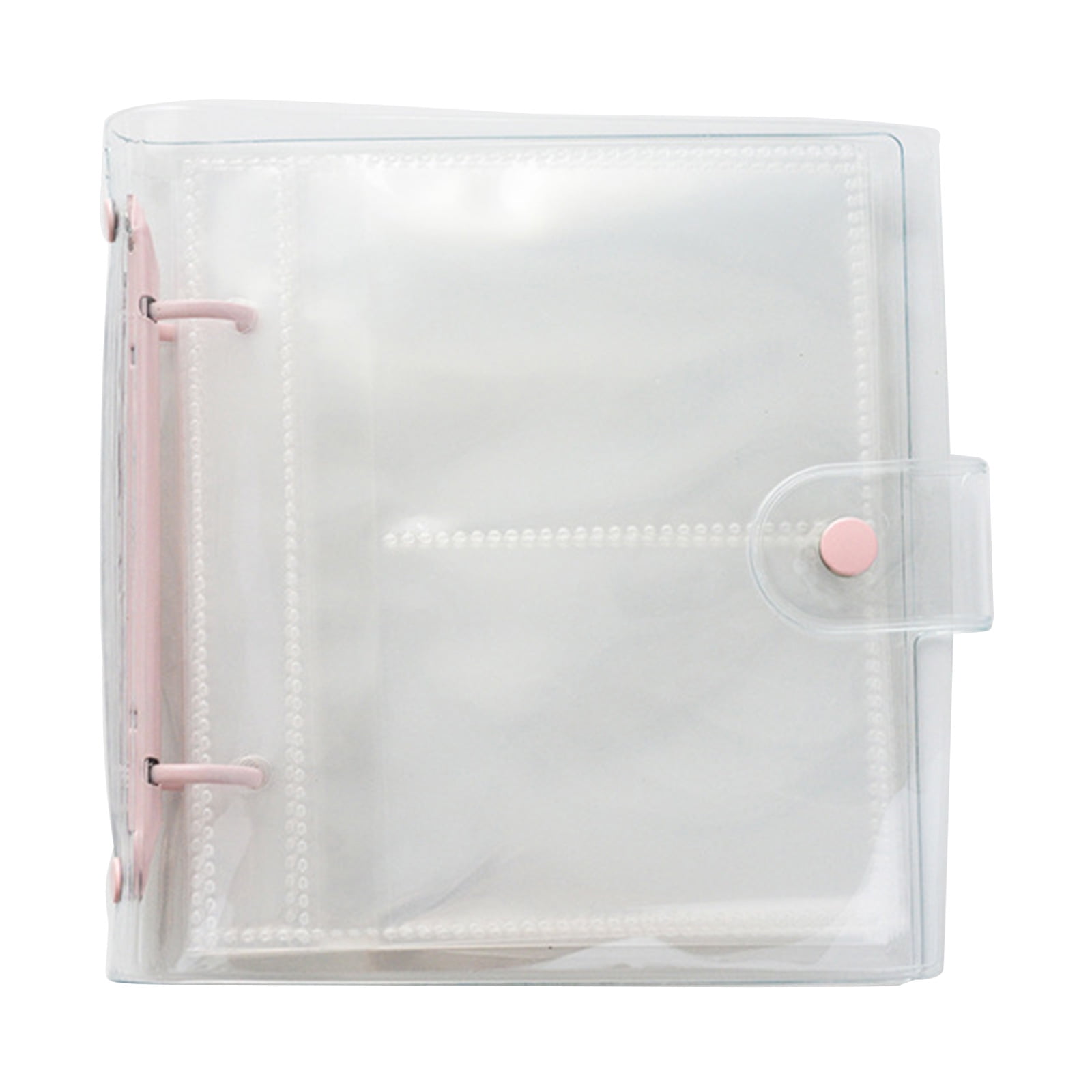 Giaone 3 Inch Mini Photo Album Book Clear PVC 3 Rings Kpop Photocard ...