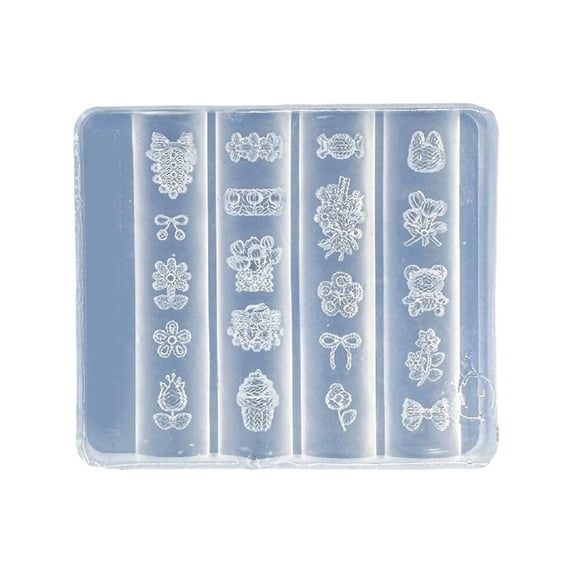 Giaone 3D Nail Art Moulds Delicate Shape Nail Art Template Moulds ...