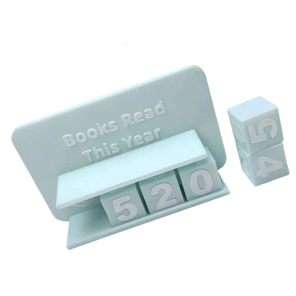 Giaone 3D Printed Book Counter Sign Decorative Reading Challenge Gift ...