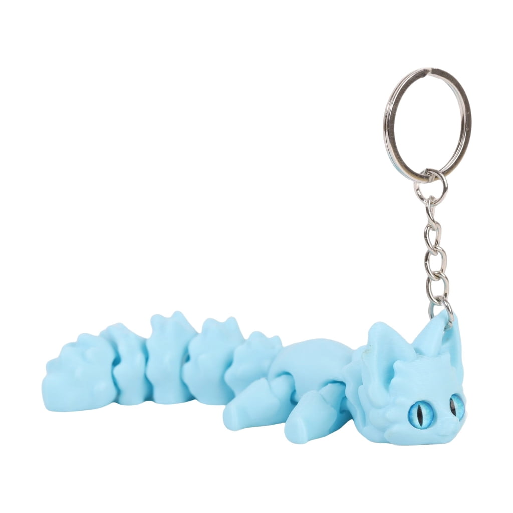 Giaone 3D Printed Foxes Keychain with Movable Tail fFor and Creative ...