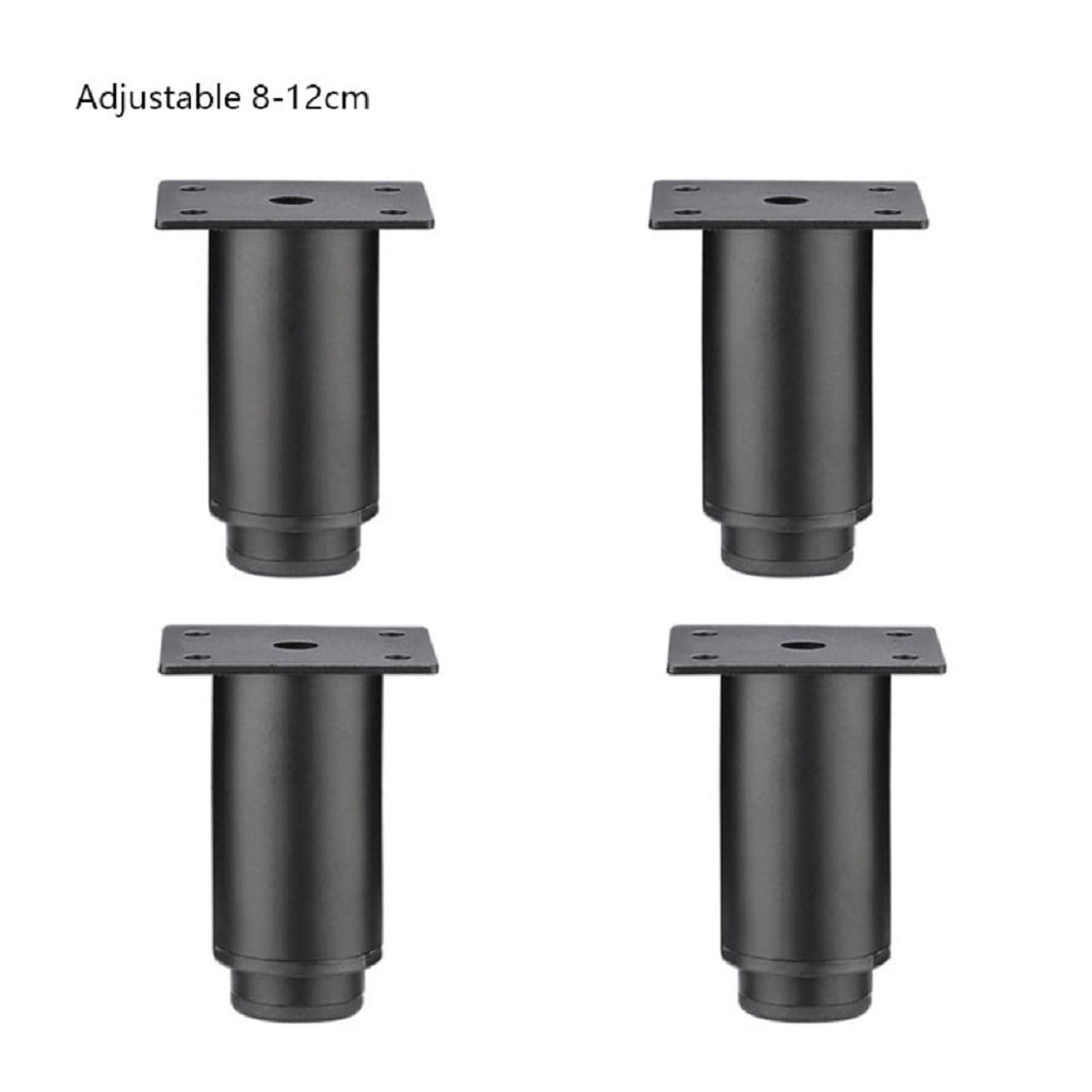 Giaone 4 Pcs Adjustable Height Iron Furniture Legs Right Angle Support ...