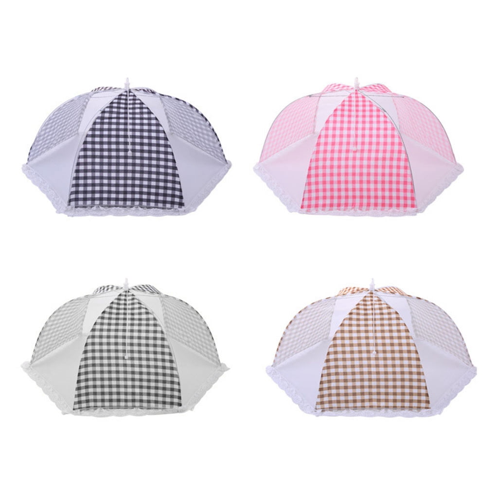 Giaone 4 Pcs Pop-Up Mesh Screen Food Cover Tent Reusable Collapsible ...