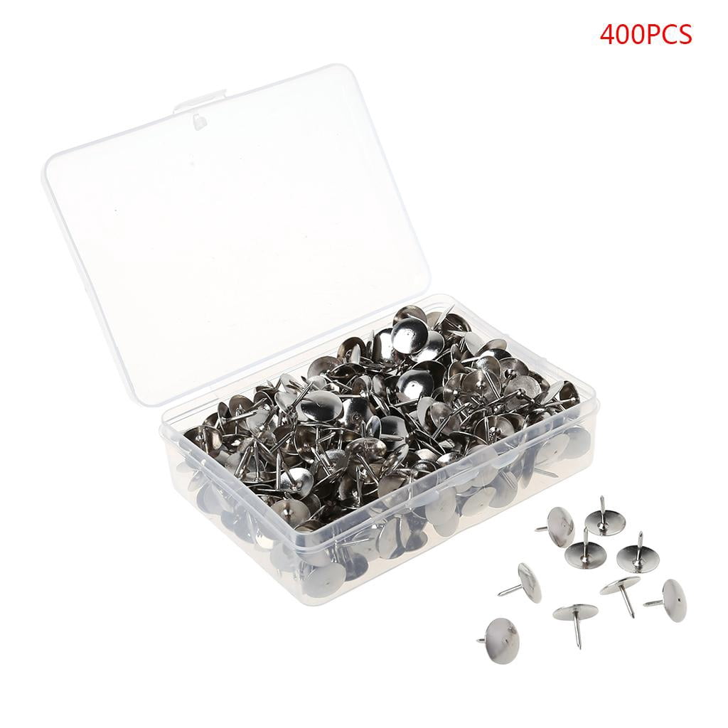 Giaone 400pcs Metal Thumbtack Drawing Pins Pushpin Cork Board Photo ...