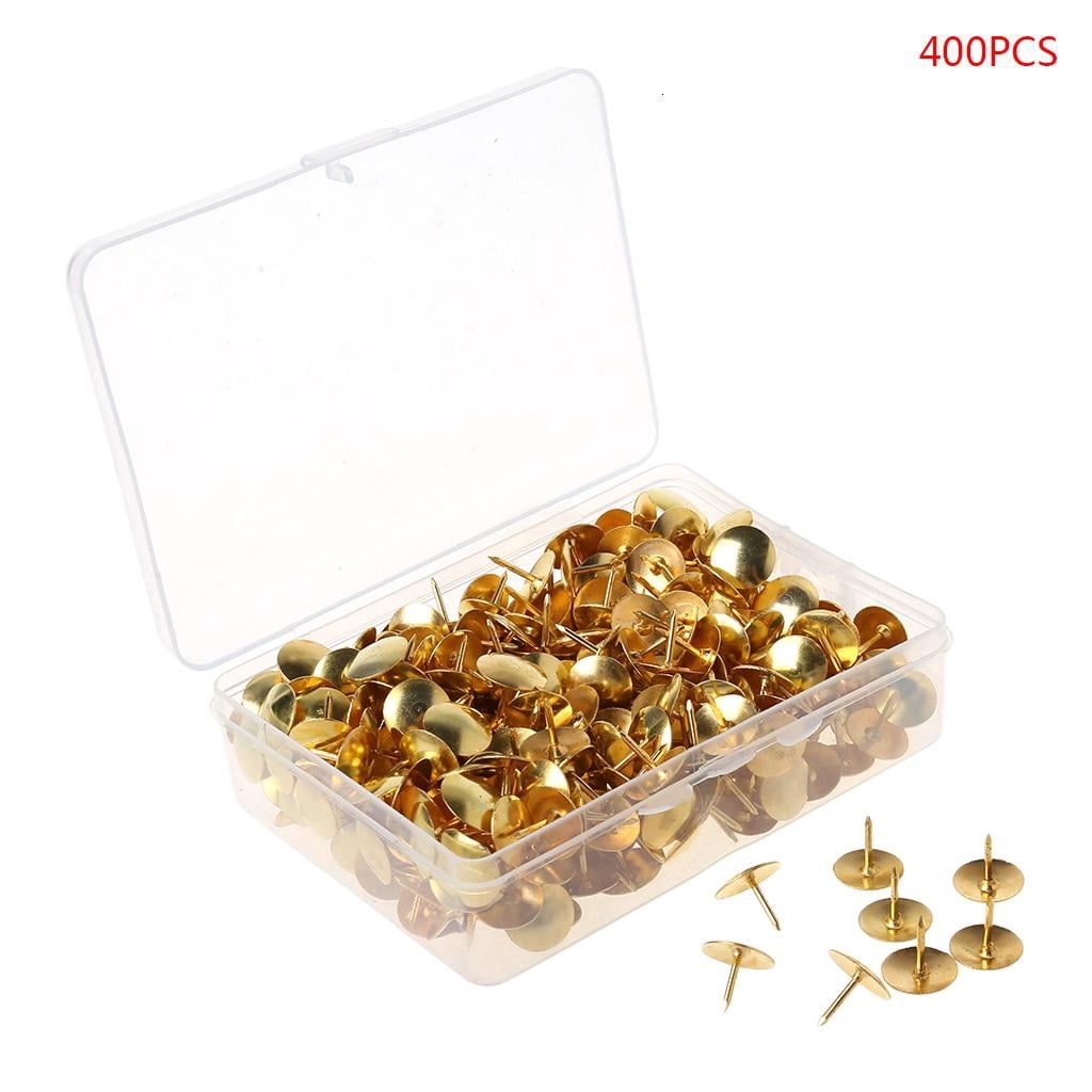 Giaone 400pcs Metal Thumbtack Drawing Pins Pushpin Cork Board Photo ...