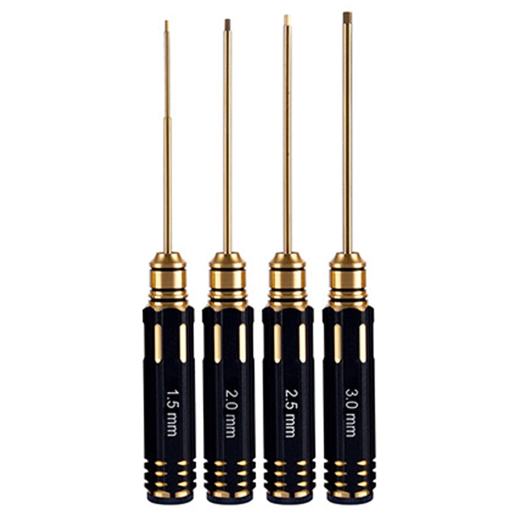 Giaone 4Pcs Hex Allen Screwdriver Kit Hex Nut Driver Set Wrench Key ...