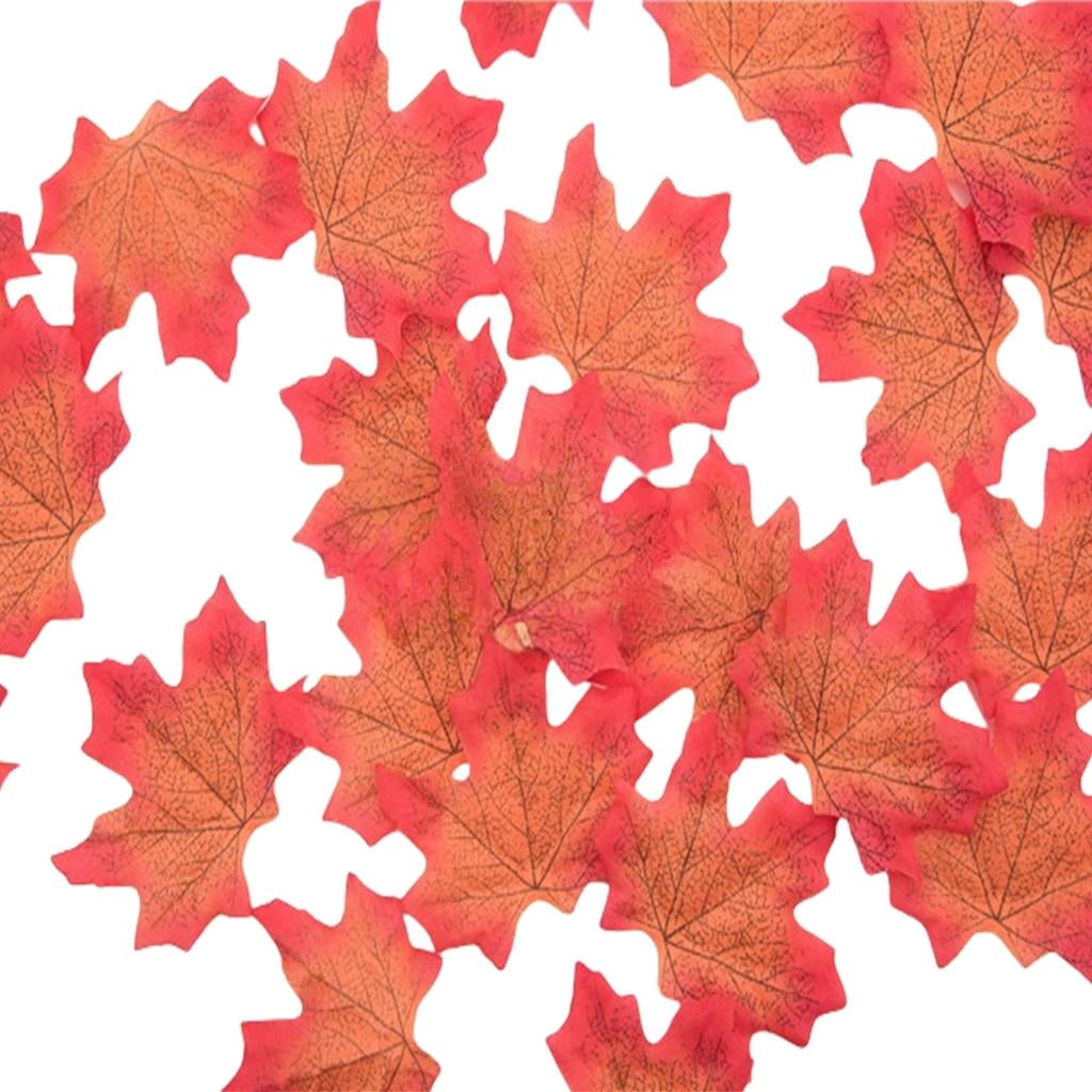 Giaone 50Pcs Autumn Themed Cloth Maple Leaf for Table Scatters and ...