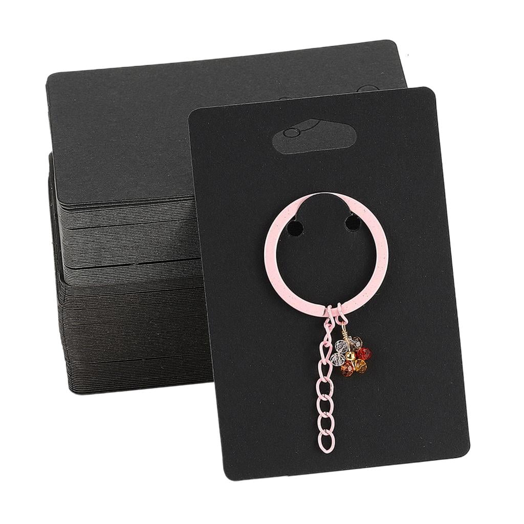 Giaone 50Pieces Keychain Packaging Selling Card Keychain Display Cards ...