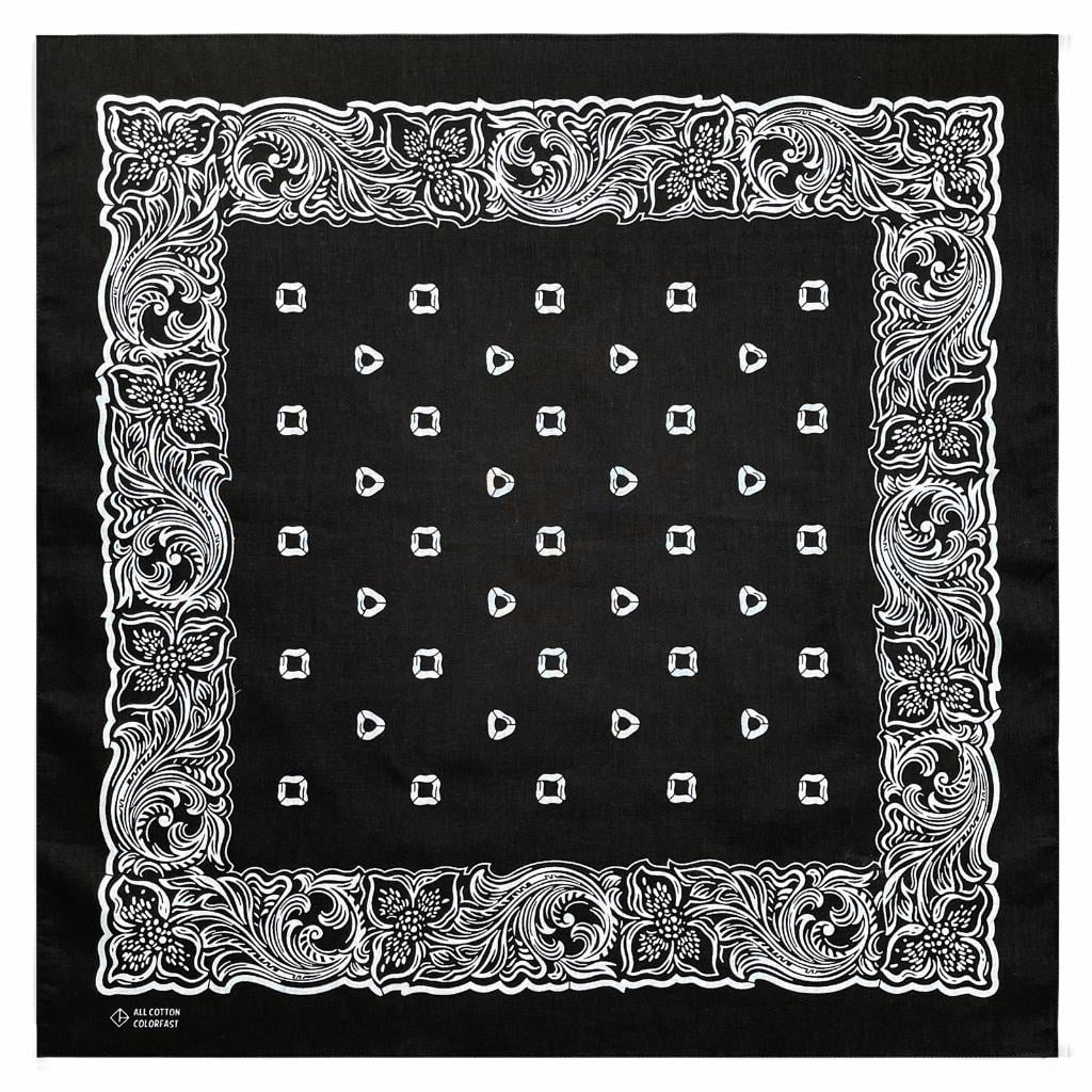 Giaone 55x55cm Print Bandana Western Bandanas Cotton Breathable Dance ...