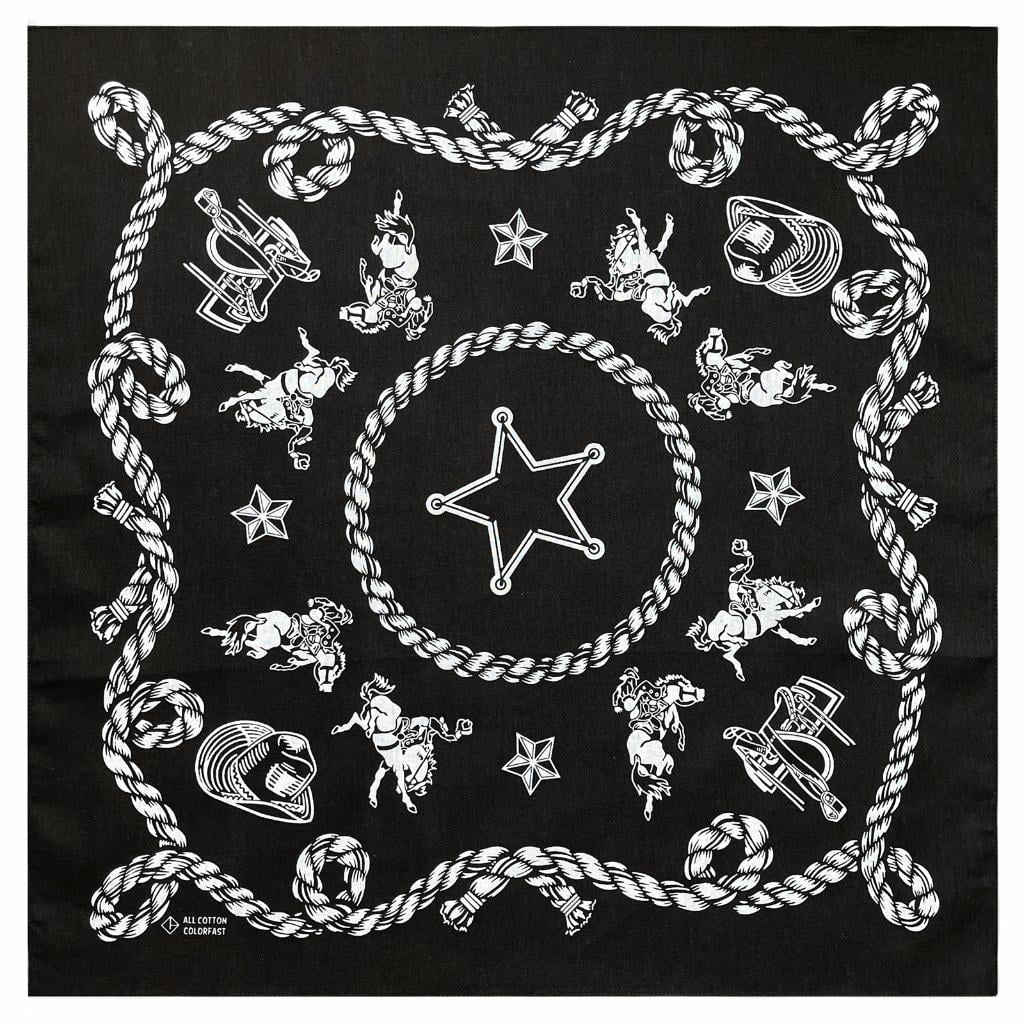 Giaone 55x55cm Print Bandana Western Bandanas Cotton Breathable Dance ...