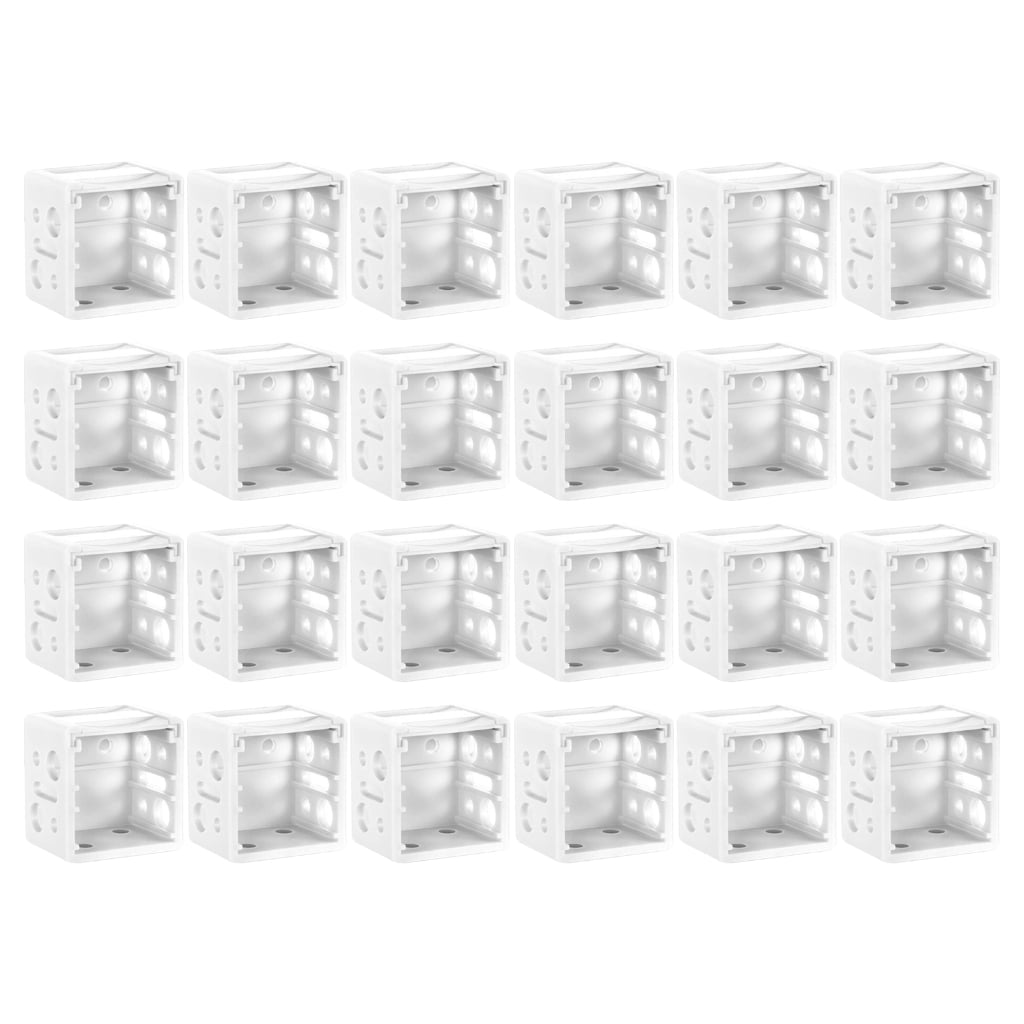Giaone 6/24 Pieces Window Shade Mounting Brackets White Box Plastic ...