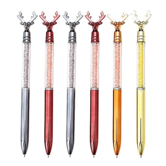 Giaone 6PCS Antler Ballpoint Pen Novelty Writing Pen Twist Action ...